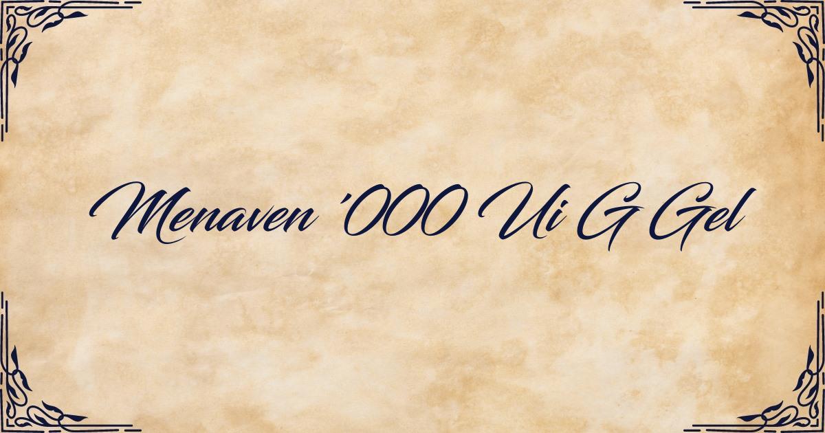 Menaven 1000 Ui G Gel: Información Completa sobre Dosificación, Para ...